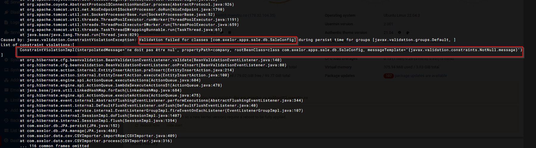 Error on Sale module install · Issue #11451 · axelor/axelor-open-suite · GitHub