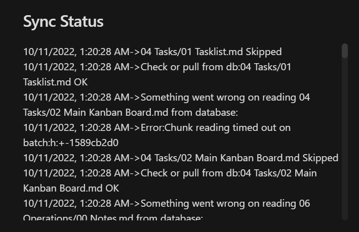 Could Not Retrieve Chunks Error Vault Will Not Fetch Data From Working 
