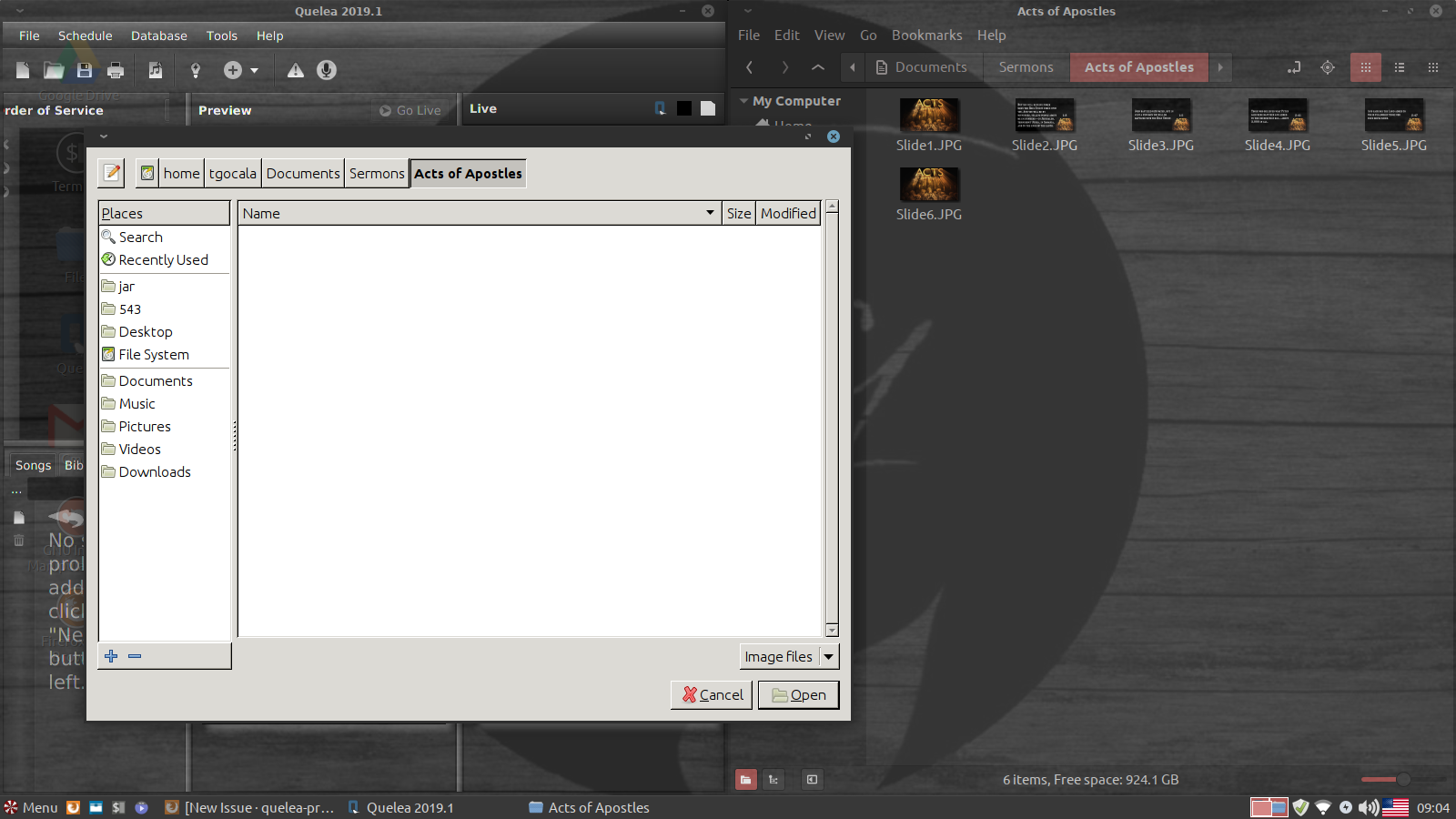 Quelea on Linux - Add Images not seeing JPG files · Issue #217 · quelea-projection/Quelea · GitHub