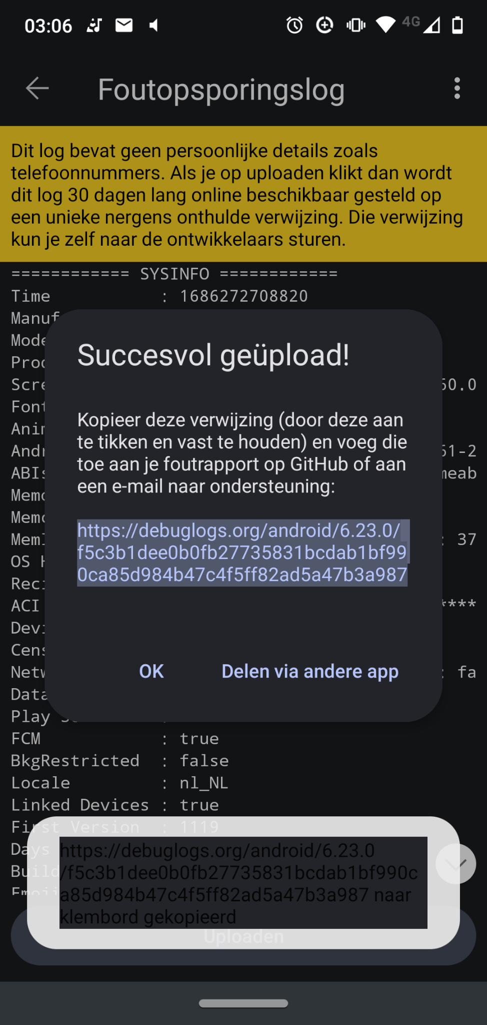 Toast Layout When Long Press Debug Log Link Looks Off · Issue 12989 · Signalapp Signal Android