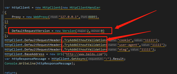 "HttpClient TryAddWithoutValidation" problem · Issue #69967 · dotnet/runtime · GitHub