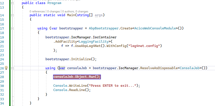 Console App · Issue 6590 · Aspnetboilerplate Aspnetboilerplate · Github