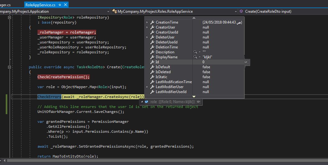 Module Zero UserManager CreateAsync - Id of created entity not set on user object · Issue #2749 ...