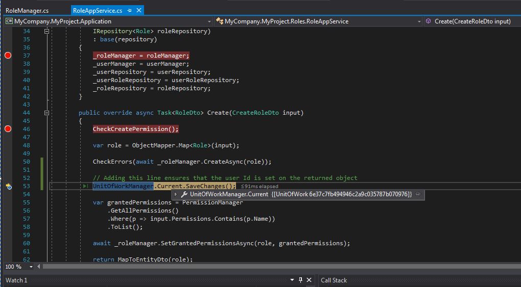 Module Zero Usermanager Createasync Id Of Created Entity Not Set On 9810