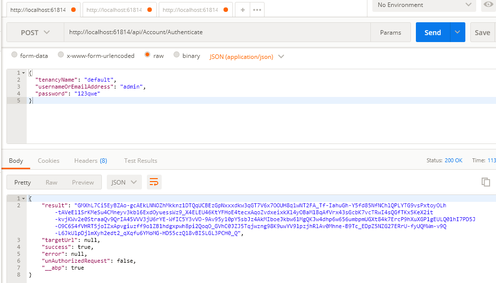 can not login using Swagger · Issue #3658 · aspnetboilerplate/aspnetboilerplate · GitHub