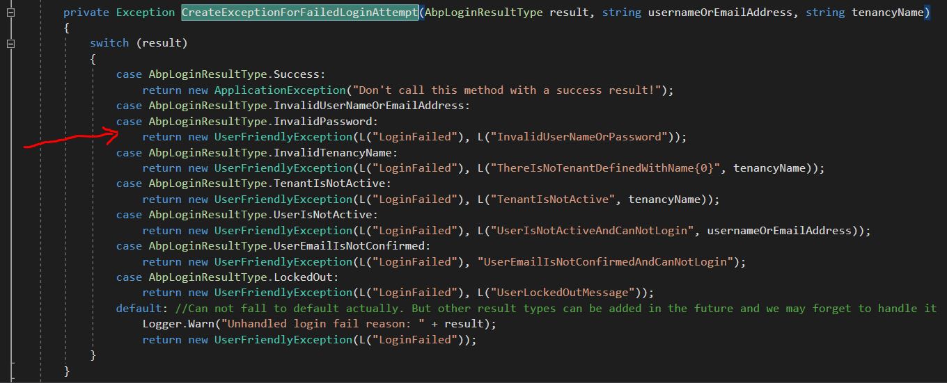 error code 500 when login failed · Issue #3997 · aspnetboilerplate/aspnetboilerplate · GitHub