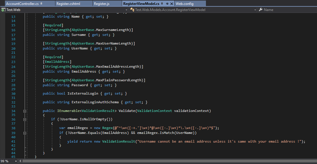 AbpValidationException on registration action · Issue #4013 · aspnetboilerplate ...