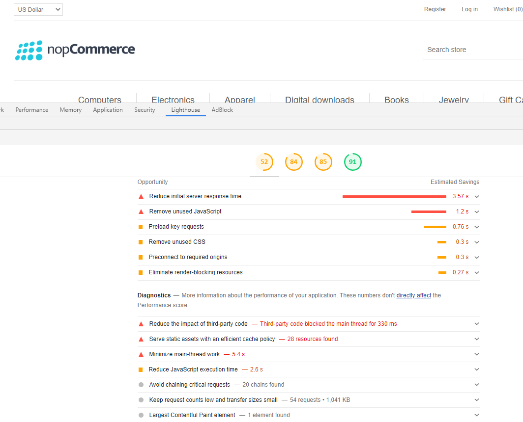 More performance and accessibility · Issue #5057 · nopSolutions/nopCommerce · GitHub