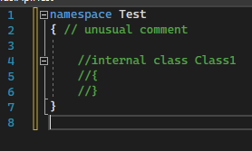 Convert to block scoped code fix produces incorrect output if namespace declaration is inside a ...