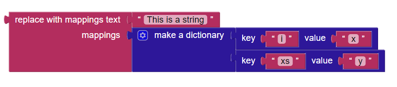 Implement a replace all in text using mapping block · Issue #2029 · mit-cml/appinventor-sources ...