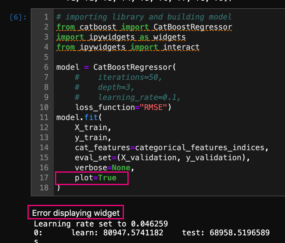 JupyterLAB -- ipywidget works, plot does not · Issue #1476 · catboost/catboost · GitHub