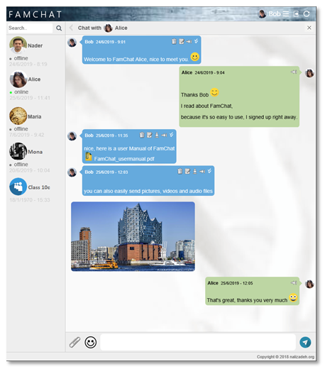 GitHub - nalizadeh/FamChat: FamChat is a small but powerfull browser ...