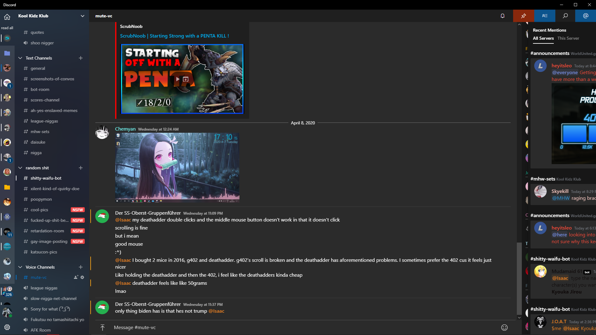 Mentioned Tab Bugging out · Issue #149 · TakosThings/Metro-for-Discord · GitHub