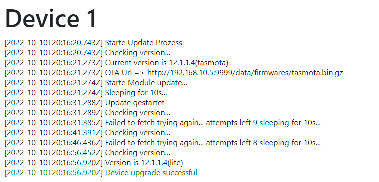 Error msgs while update · Issue #683 · TasmoAdmin/TasmoAdmin · GitHub