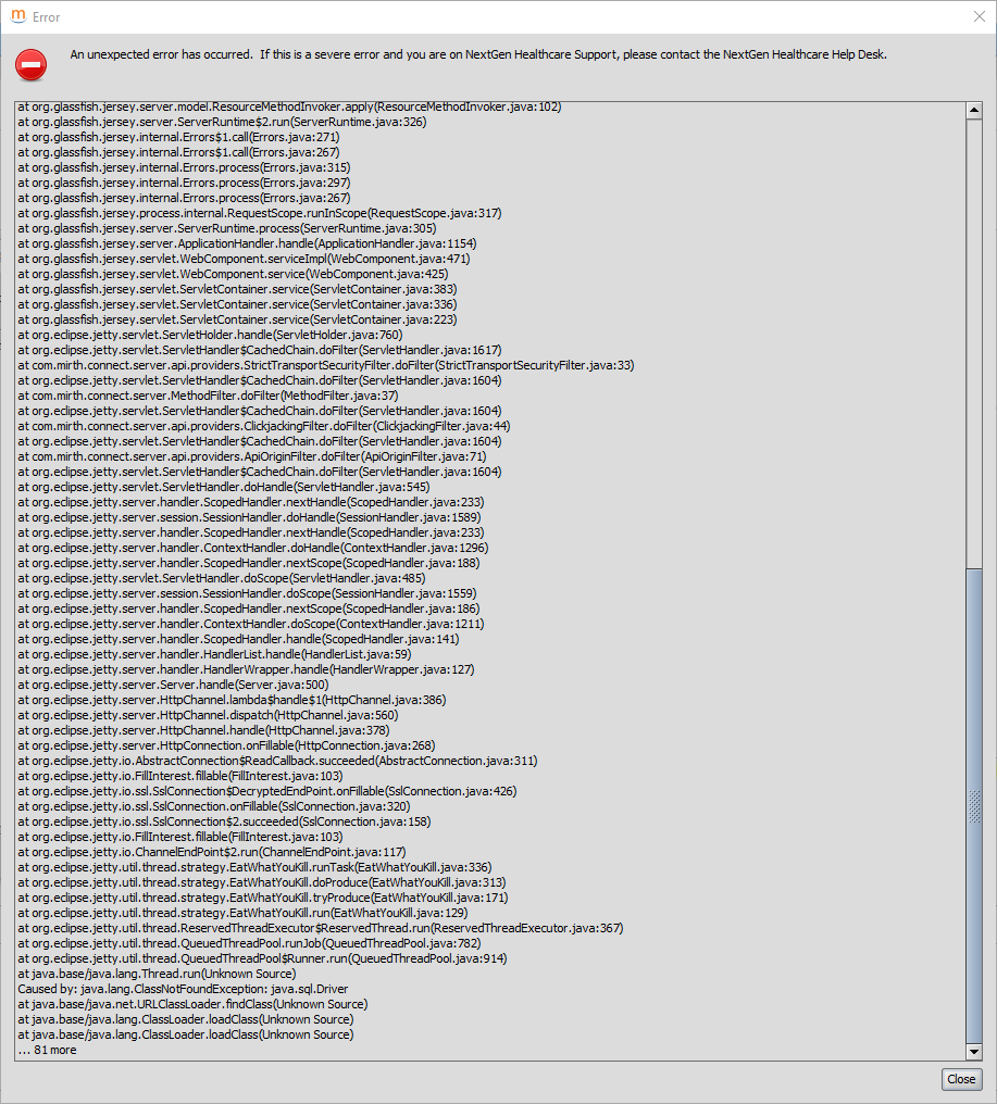 [BUG] Third-party JDBC drivers and java.sql.driver · Issue #4719 · nextgenhealthcare/connect ...