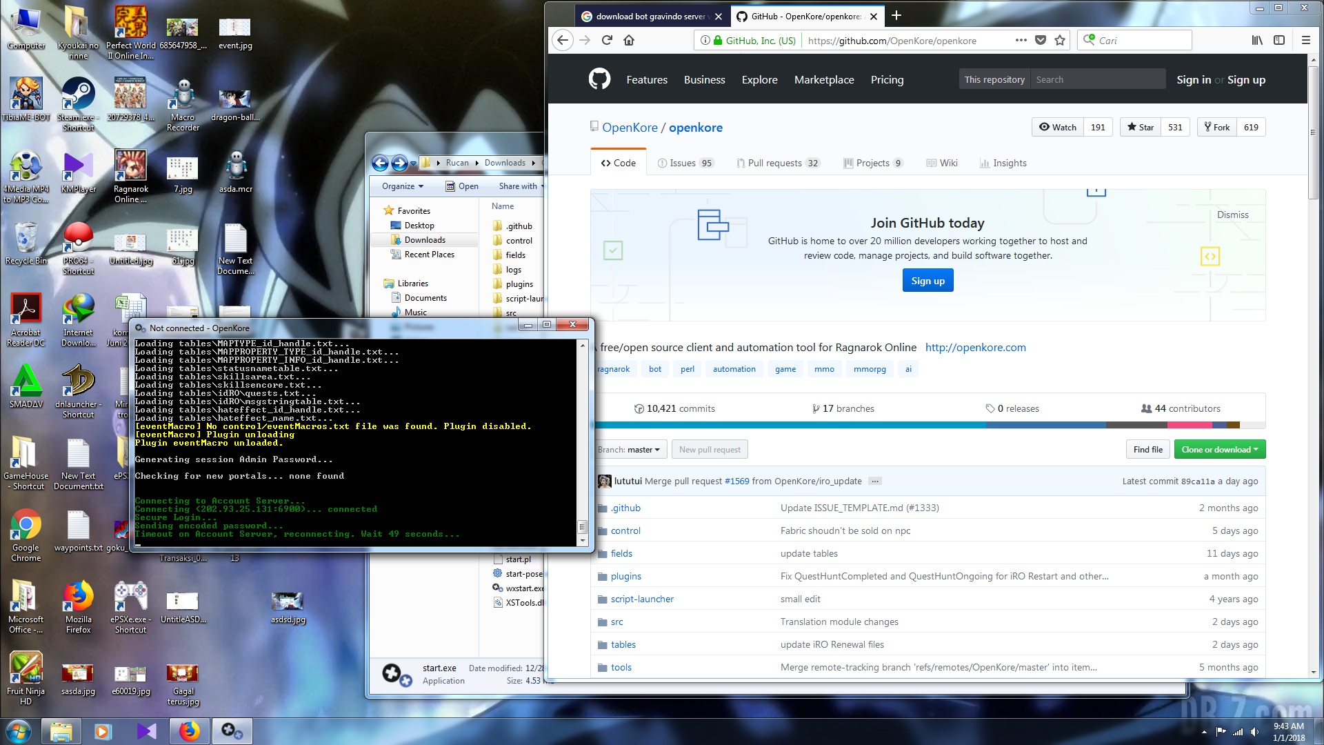 anyone can help? idro_renewal valhalla server. always timeout on account server · Issue #1580 ...