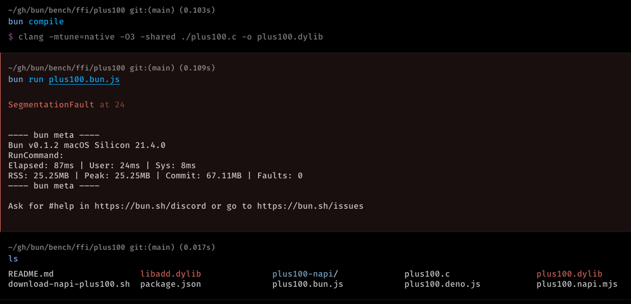 bun plus100 ffi crash · Issue #492 · oven-sh/bun · GitHub