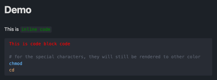 Change font color of only inline code · Issue #109 · colineckert/obsidian-things · GitHub