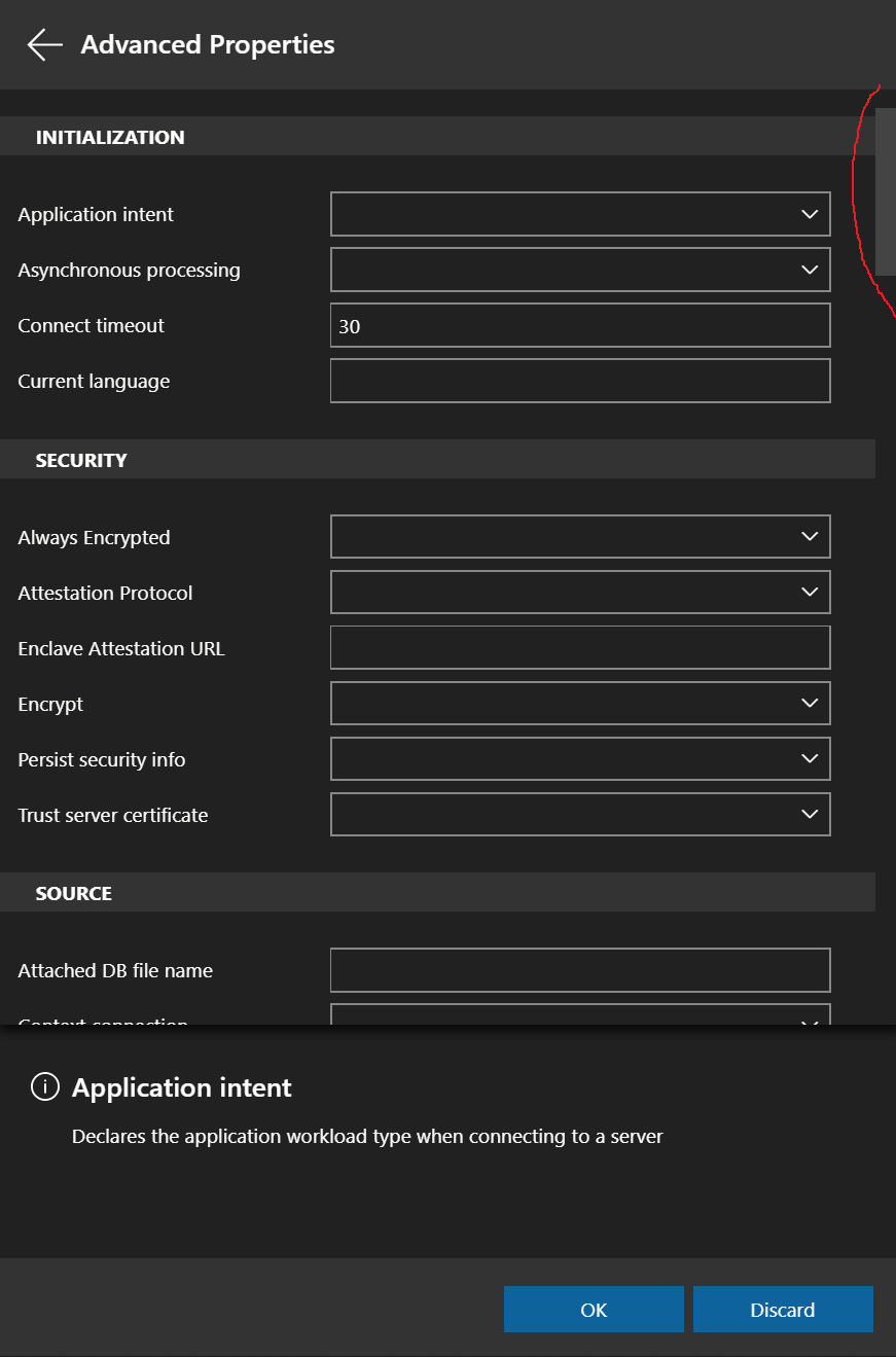 New connection - Advanced properties duplicated · Issue #9738 · microsoft/azuredatastudio · GitHub