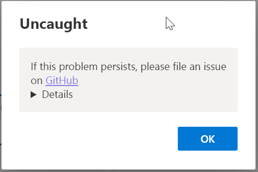 Launching of Botframework composer throws error with pop up -> "Something went wrong" · Issue ...