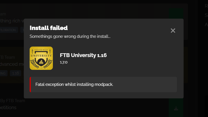 [Bug]: java.io.IOException: Download task failed · Issue #673 · FTBTeam/FTB-App · GitHub