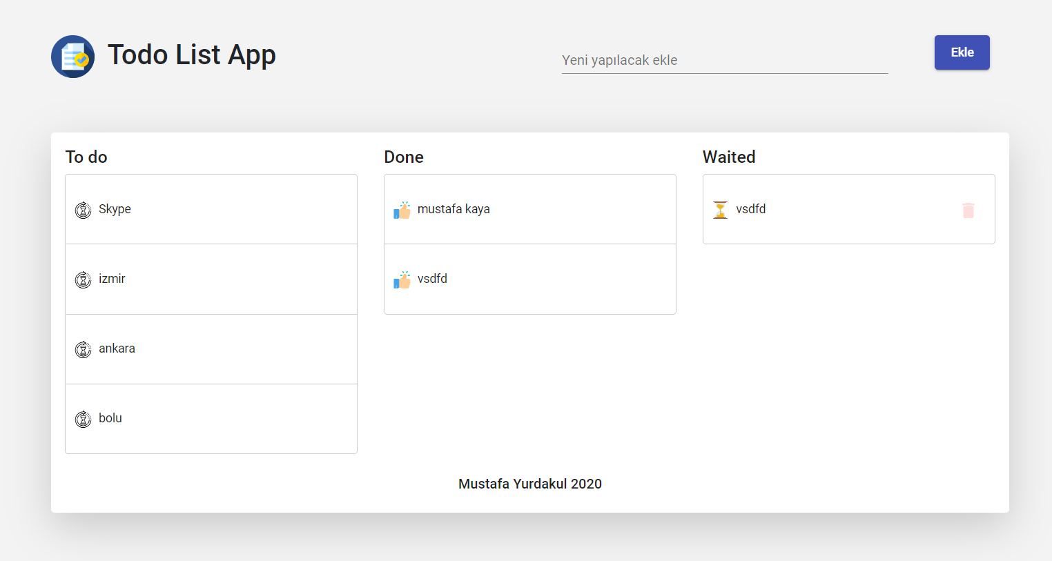 Github Ymyurdakul Todo