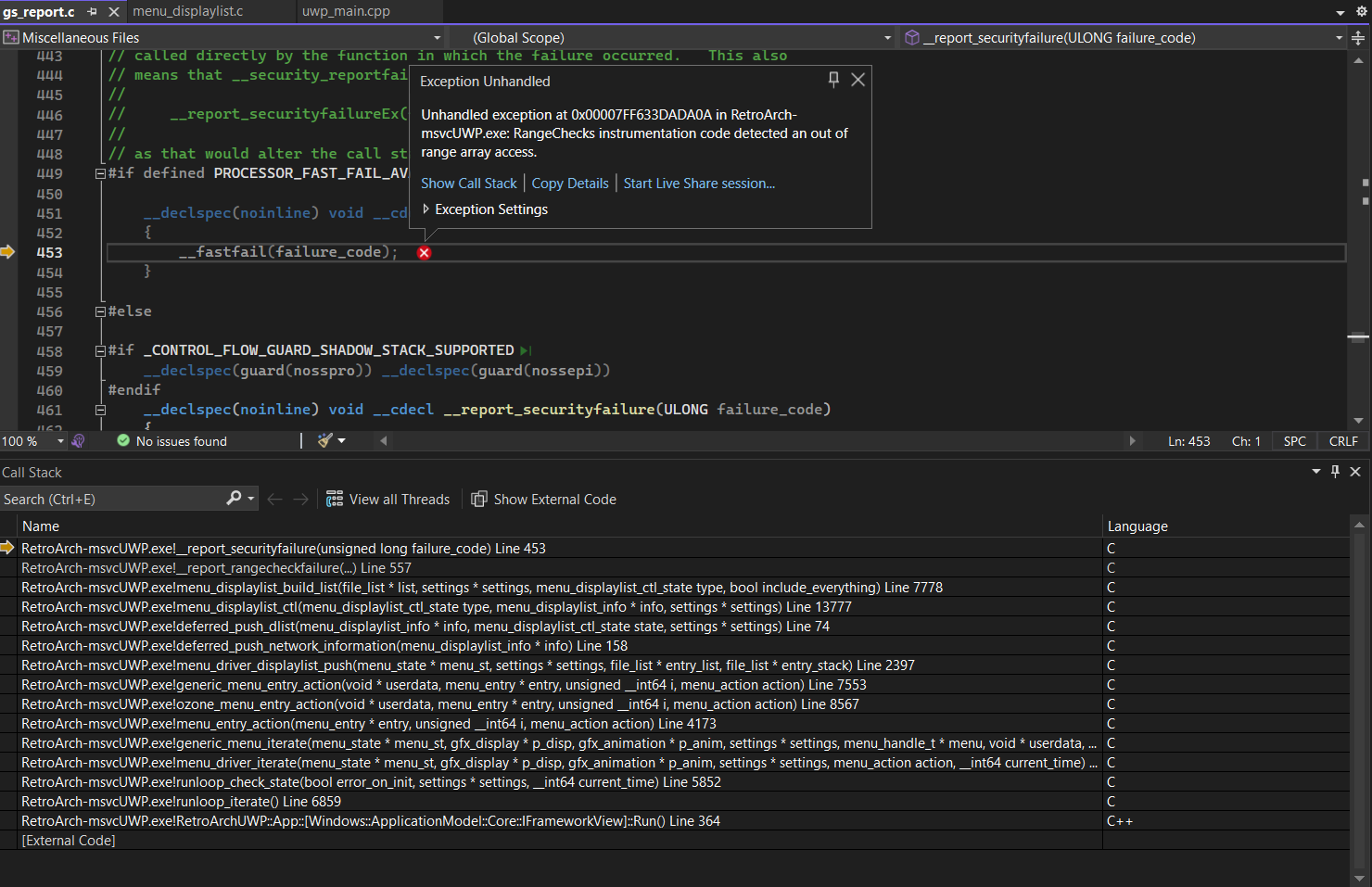 Uwp Checking Network Info Crashes The App · Issue 15565 · Libretroretroarch · Github