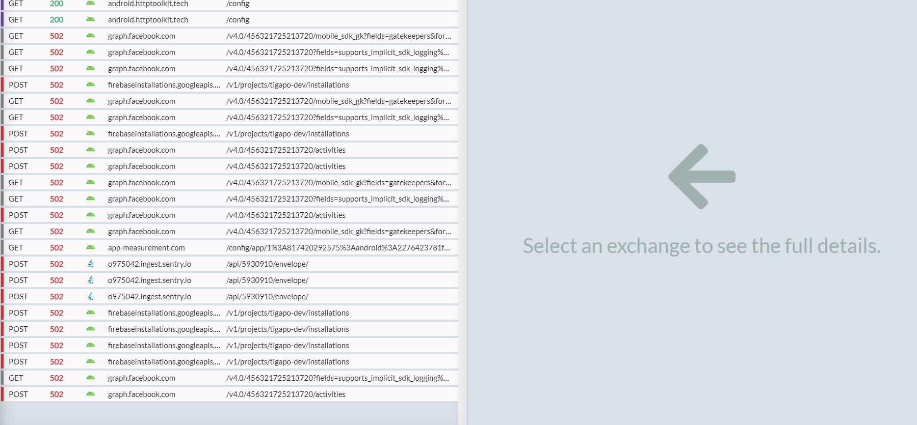 Using Emulator in Android Developer, Getting Uncaught Error (failed to activate interceptor ...