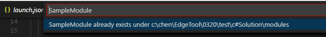 Add Iot Edge Module The Cursor Will Automatically Move To The End Of