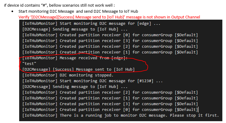 Could Not Send D2c Message If Device Name Contains · Issue 95 · Microsoftvscode Azure Iot