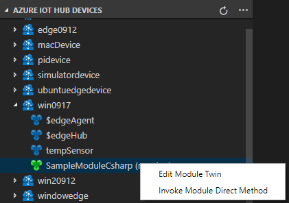 Unable to Module Direct Method · Issue #242 · microsoft/vscode-azure-iot-edge · GitHub