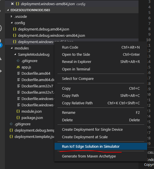 Run solution command needs to match files with platform 'windows-amd64 ...