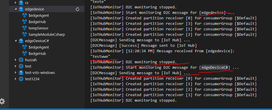 Send D2c Message To Iot Hub Failed When Device Named Edgedevicec · Issue 223 · Microsoft