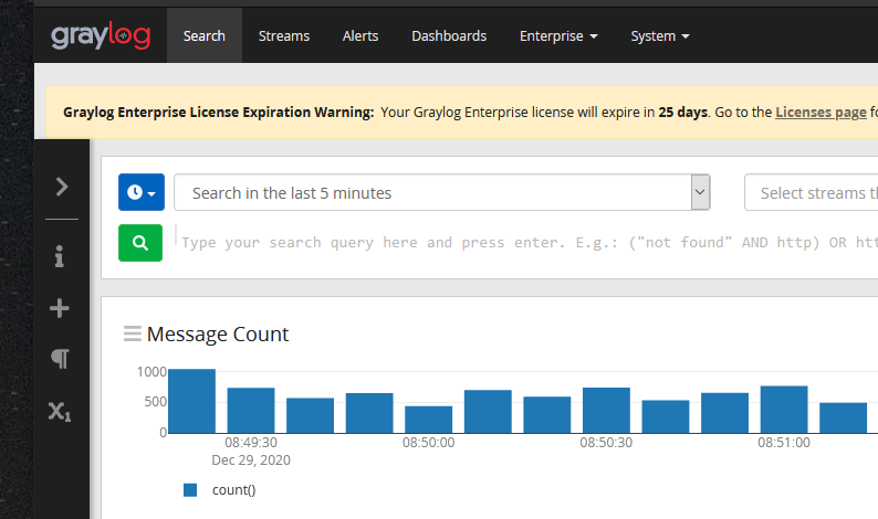 License Expiration Warning breaks Layout · Issue #9854 · Graylog2/graylog2-server · GitHub