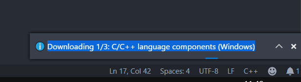 Downloading 1/3: C/C++ language components (Windows) · Issue #2032 · microsoft/vscode-cpptools ...