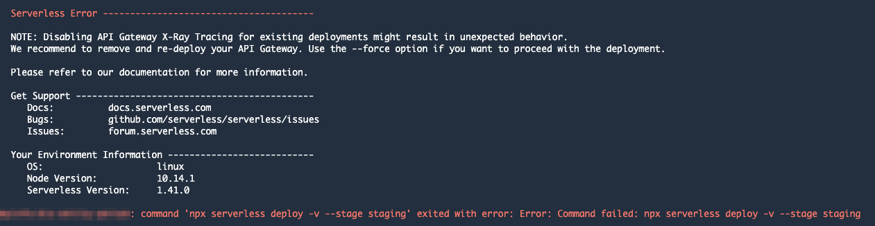 Serverless Deployment Fail After V1410 Released · Issue 6029