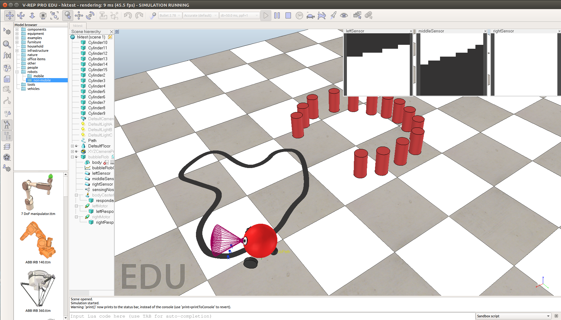 Github Kaivu1999 Vrep Vision Sensor Cpp Plugin This Is A Vrep Line Follower Example Using