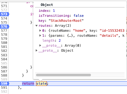 StackRouter App.router.getStateForAction returns wrong state for action type: "Navigation/INIT ...