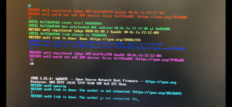 Unable to bring up a network device ("Down") · Issue #853 · ipxe/ipxe · GitHub