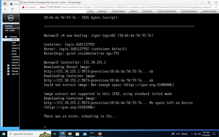 document warewulf image size limits in bios and uefi environments ...