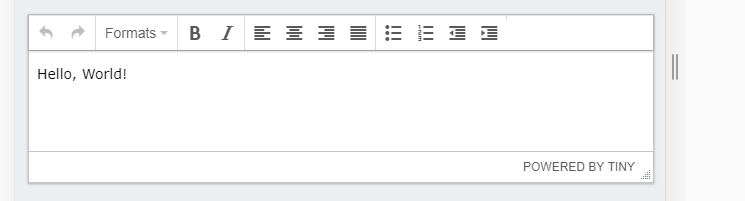 How to make "tinymce textarea" appear on the page instead of through ...