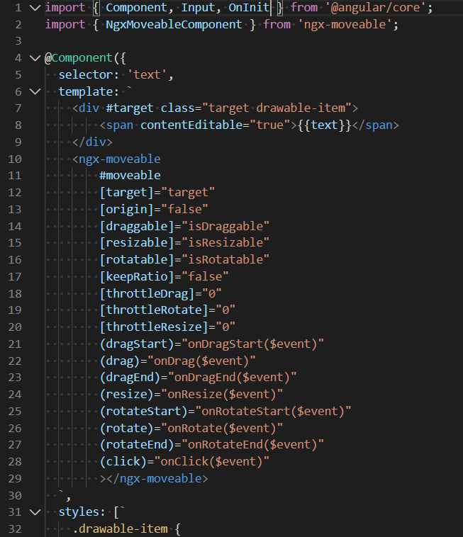 Error: @Output click not initialized in 'NgxMoveableComponent' · Issue #228 · daybrush/moveable ...