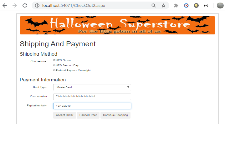 GitHub - Shivanihumber/HalloweenStore: Its an online store project in ...
