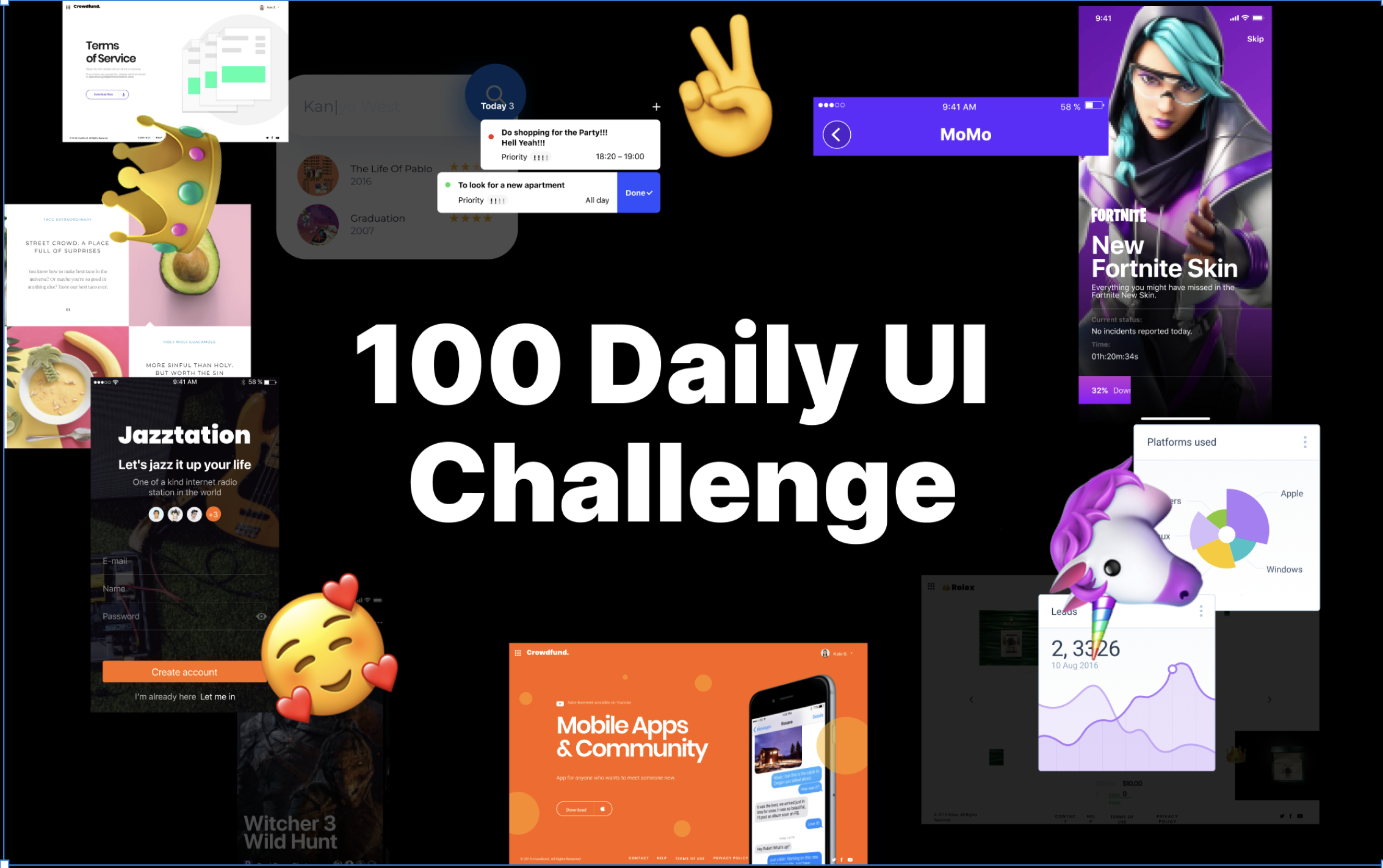 GitHub - mysticalfluffyman/100-ui-challenges
