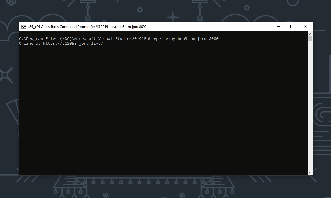 'jprq' not recognized as an internal command (Windows 10) · Issue #36 · azimjohn/jprq · GitHub