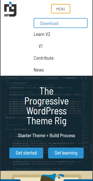 Improve Mobile Navigation · Issue #697 · wprig/wprig · GitHub