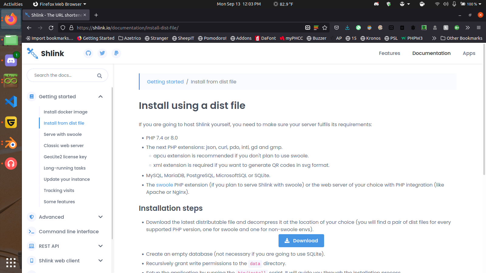 PHP Parse Error upon installation · Issue #1176 · shlinkio/shlink · GitHub