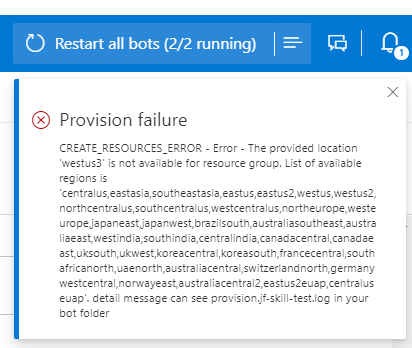 Make publishing/provisioning a bot less painful · Issue #6102 · microsoft/BotFramework-Composer ...