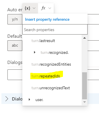 turn.repeatedIds should not be a default adaptive expression element · Issue #7846 · microsoft ...