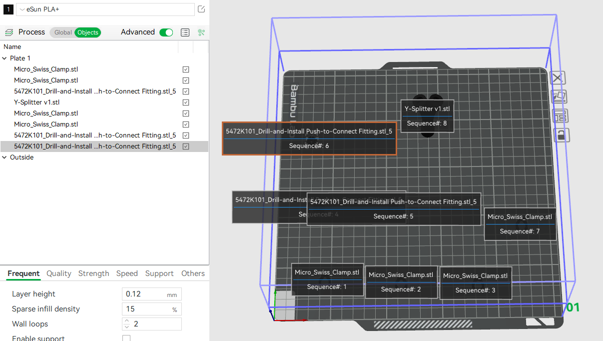 [FEATURE] Sequential printing: Unable to edit/lock the sequence · Issue #611 · bambulab ...